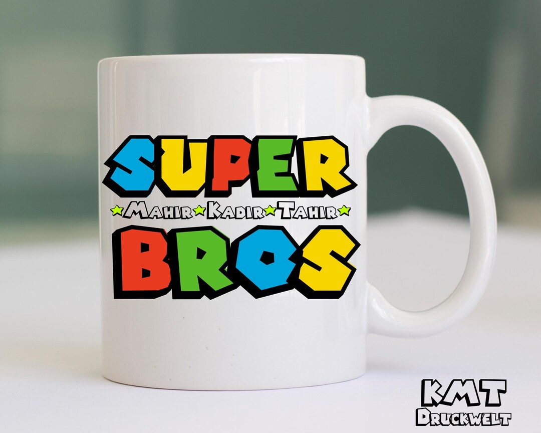 Personalized Super Mario Mug, Mug With NAME, Super Bros Mug, Super ...
