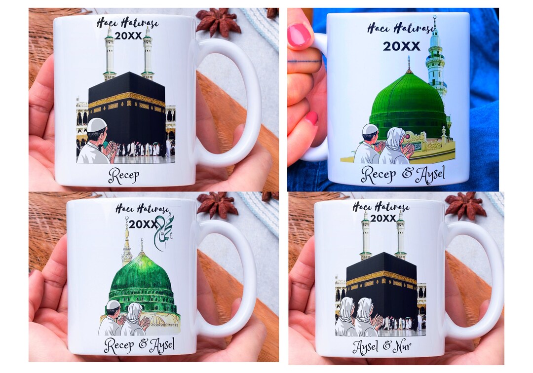 Islamic Mug, Hajj Reminder, Hac Hatirasi, Double Sided Print, Mecca ...