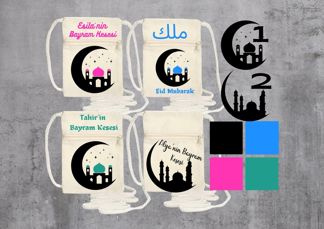 Bayram Kesesi With Name Eid Bag, Eid Bag, Money Bag, Shoulder Bag ...