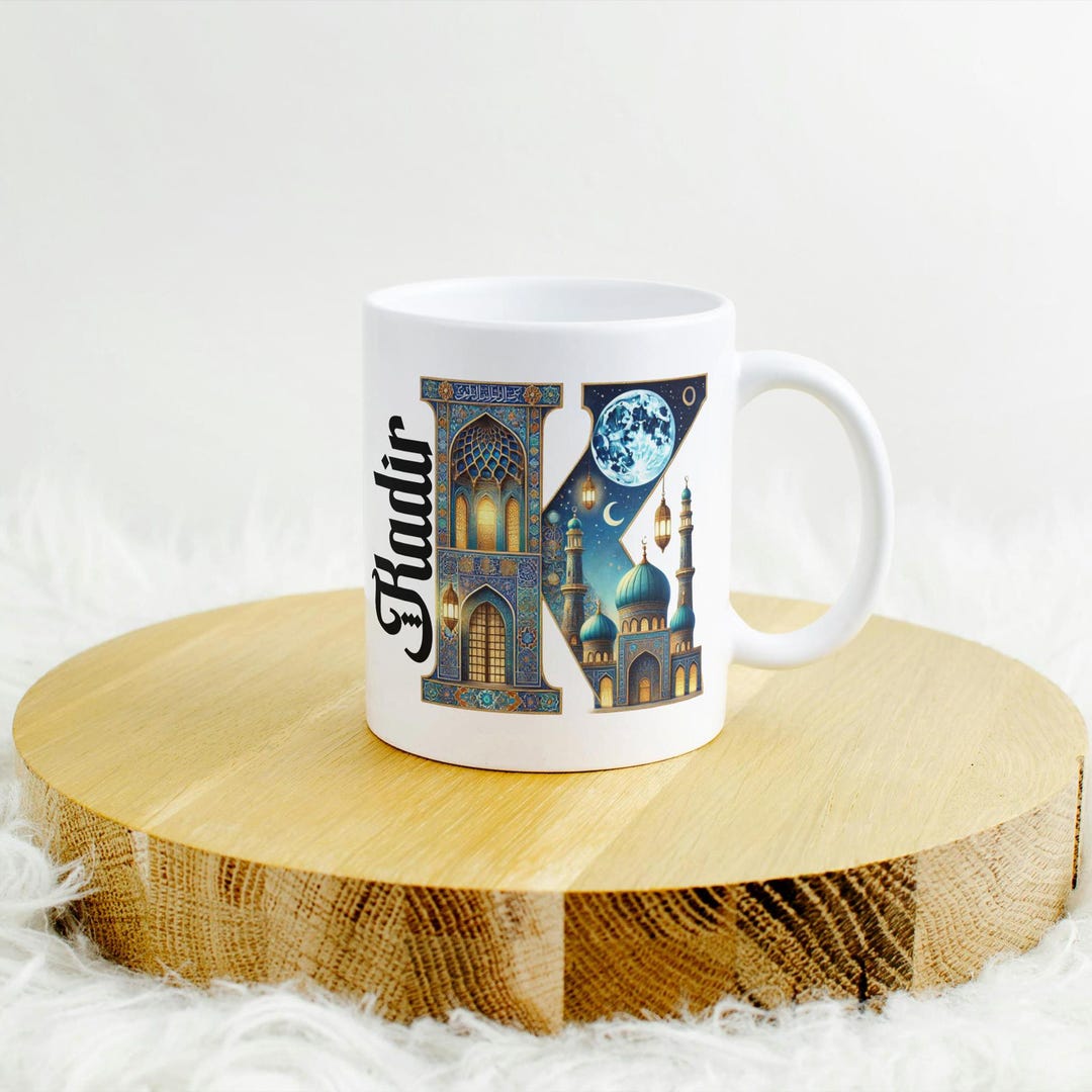 Ramadan Mug With Name - Personalized Letter Mug, Gift for Ramadan & Eid ...