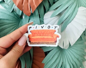 Pivot Sticker, Best Friends Stickers for Laptop, Vinyl Stickers, Water ...