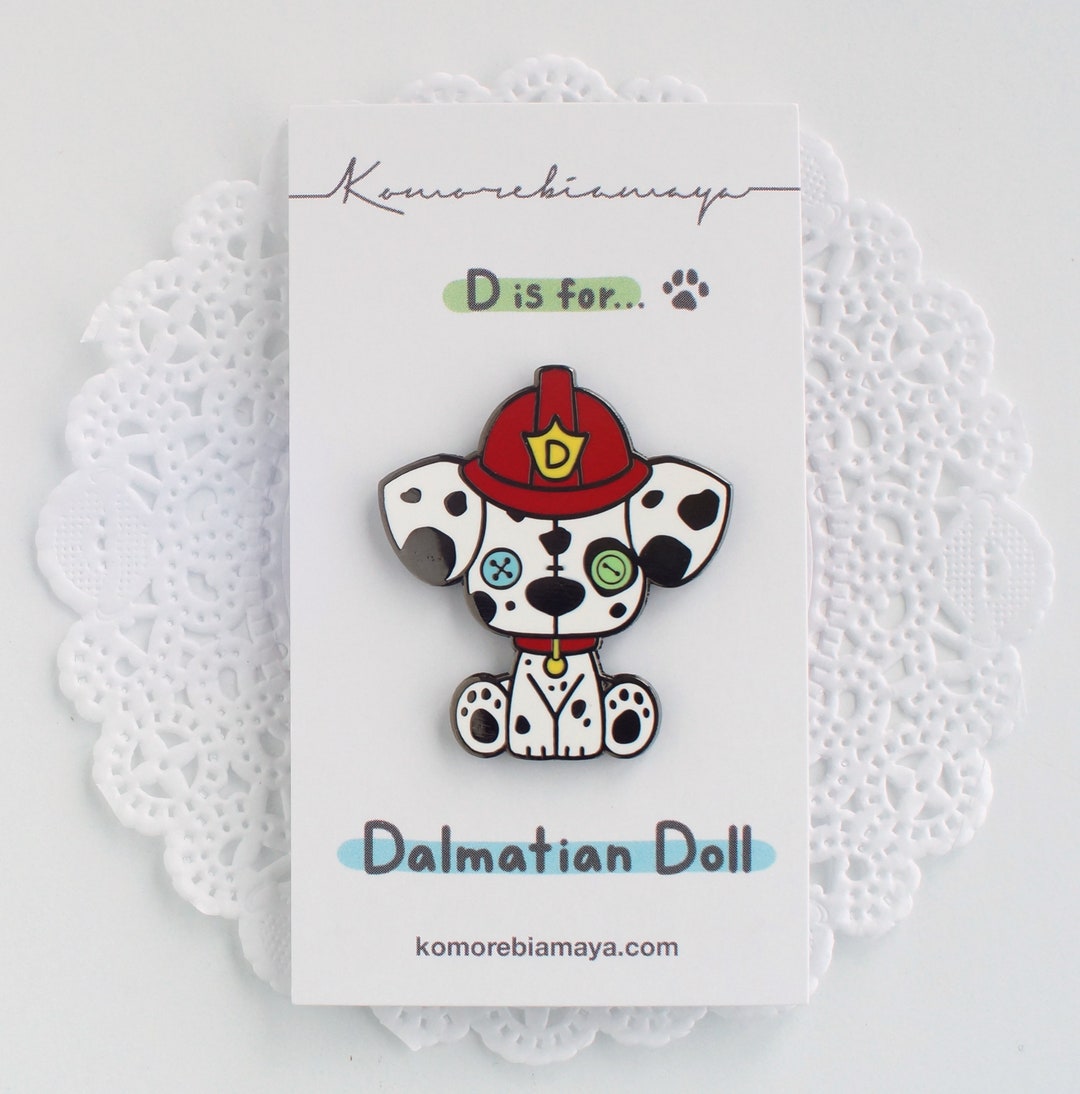 Dalmatian Doll Enamel Pin - Etsy