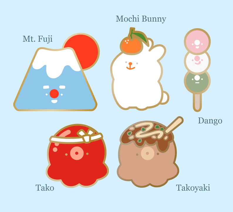 Japan Hard Enamel Pins - Etsy