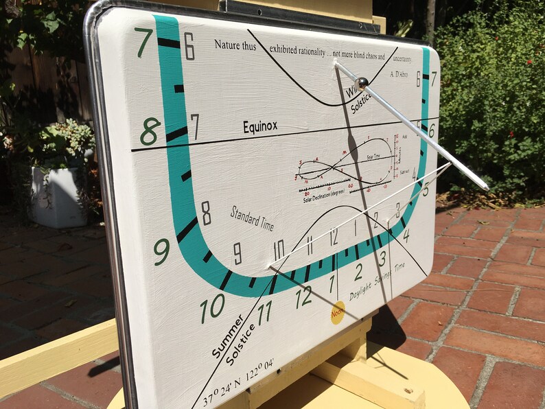 Vertical Sundial With Scientific Embellishments - Etsy