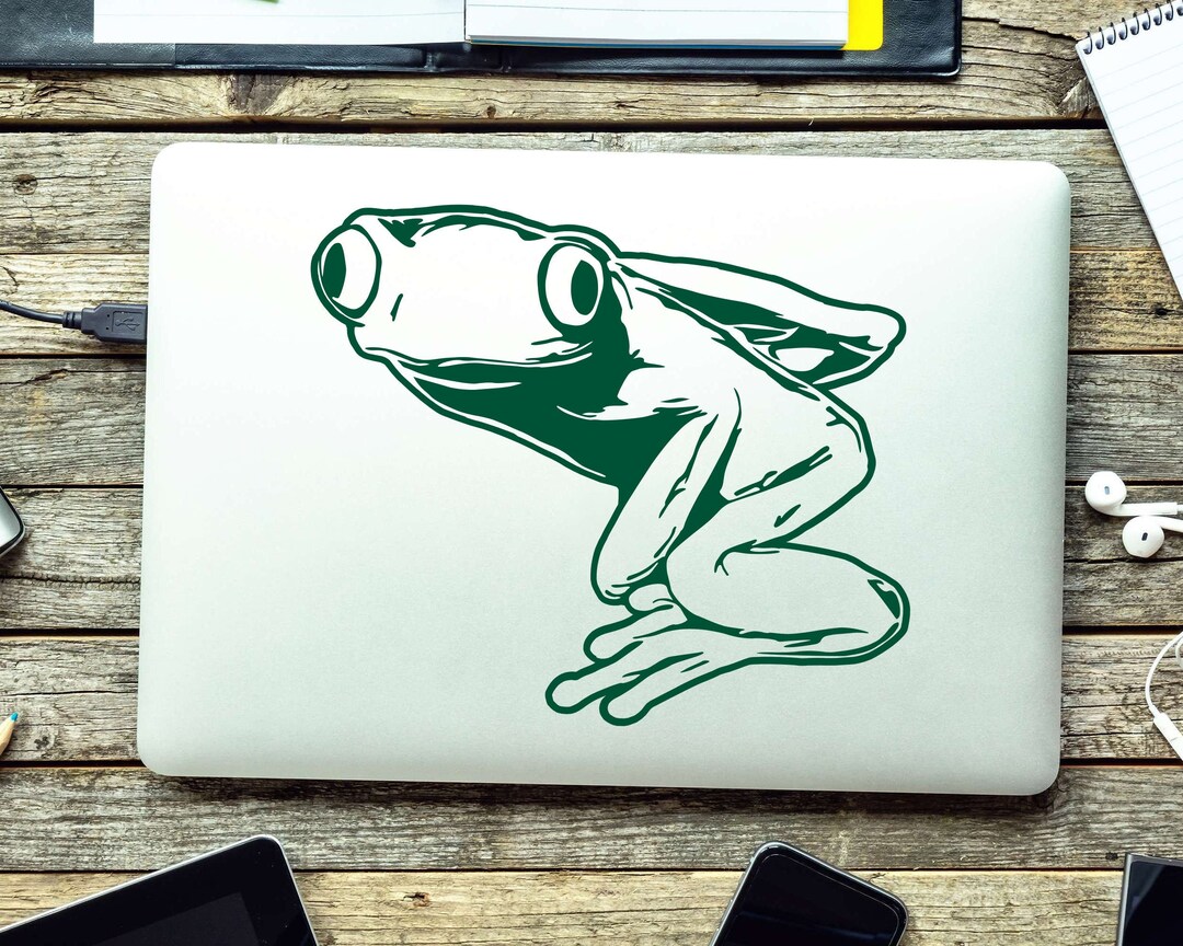 Tree Frog Decal Cute Wildlife Vinyl Art Sticker for Laptop, Car Window ...