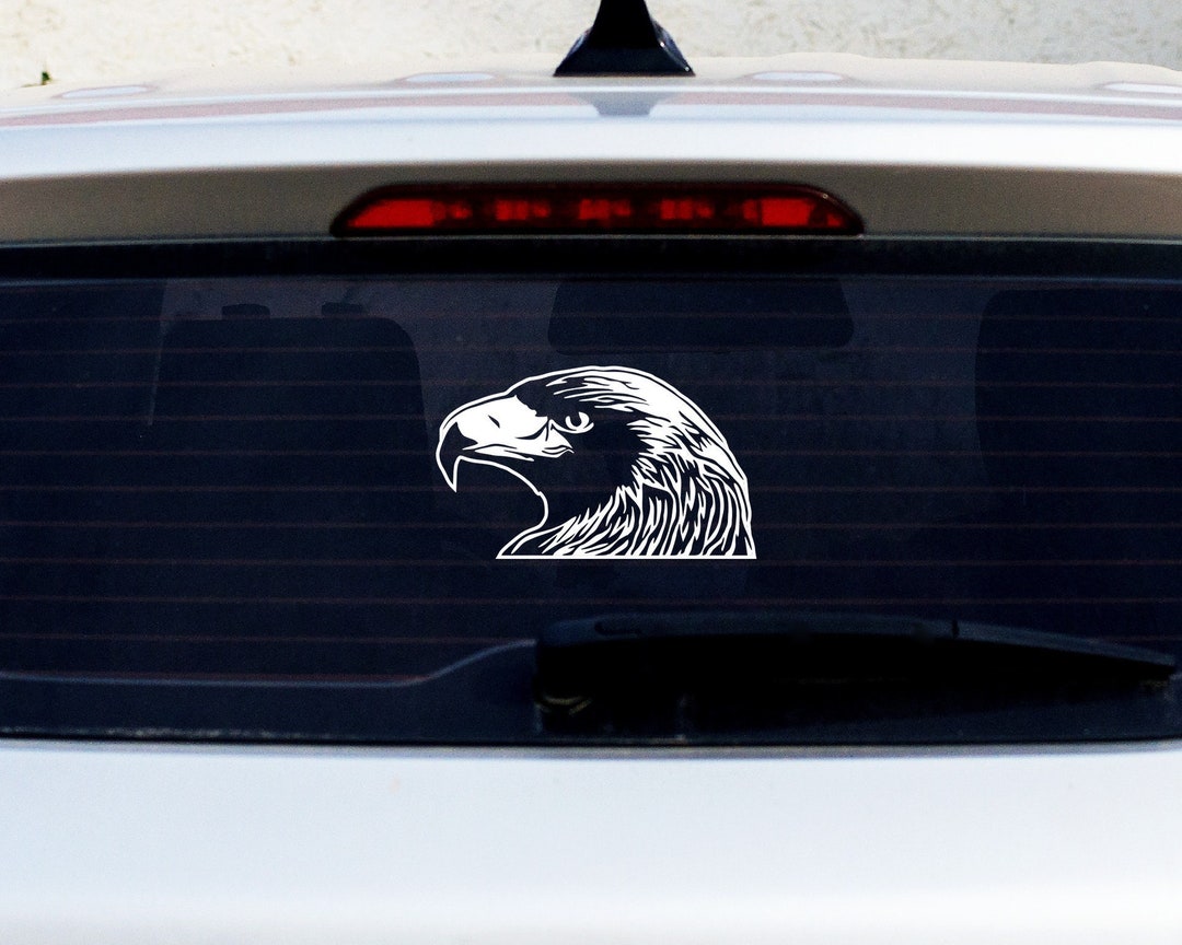 Bald Eagle Decal · Eyecatching Vinyl Art Sticker for Car, Window ...