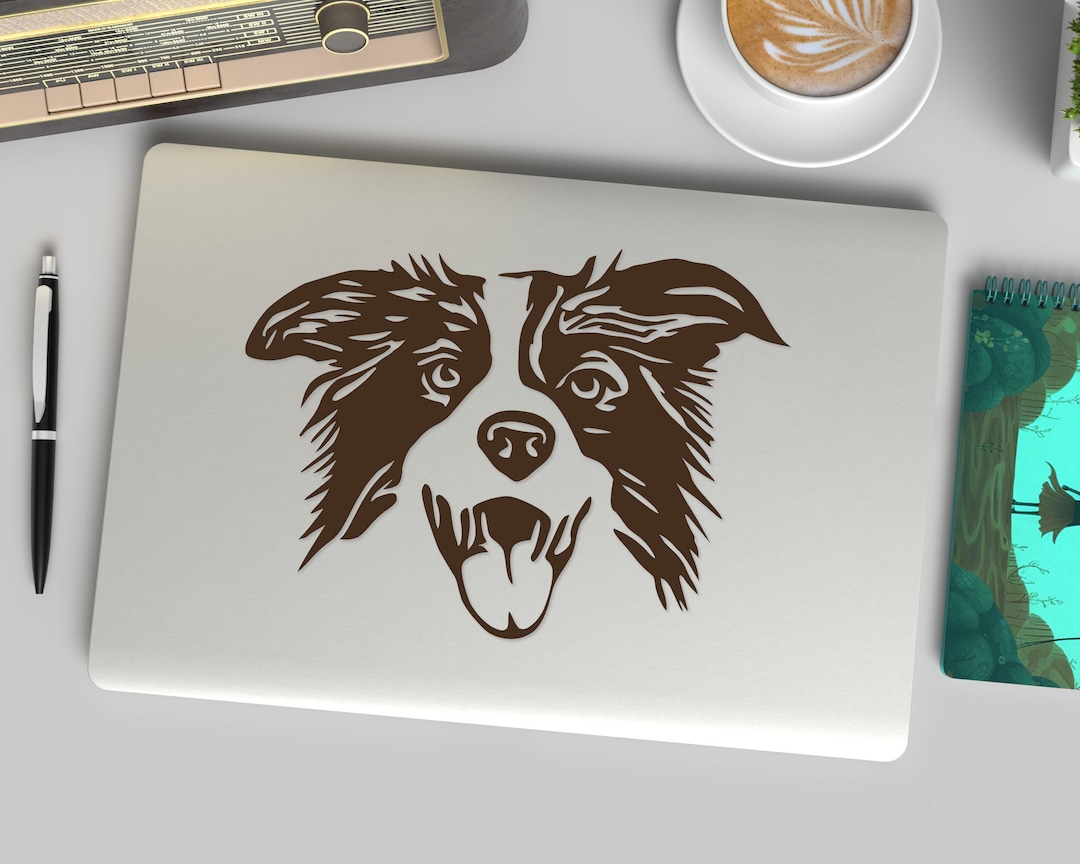 Border Collie Decal Dog Vinyl Art Sticker for Car, Window, Laptop ...