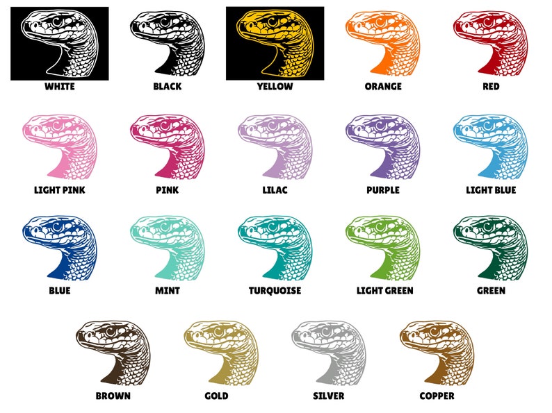 Snake Decal · Reptile Silhouette Vinyl Art Sticker for Laptop, Car ...