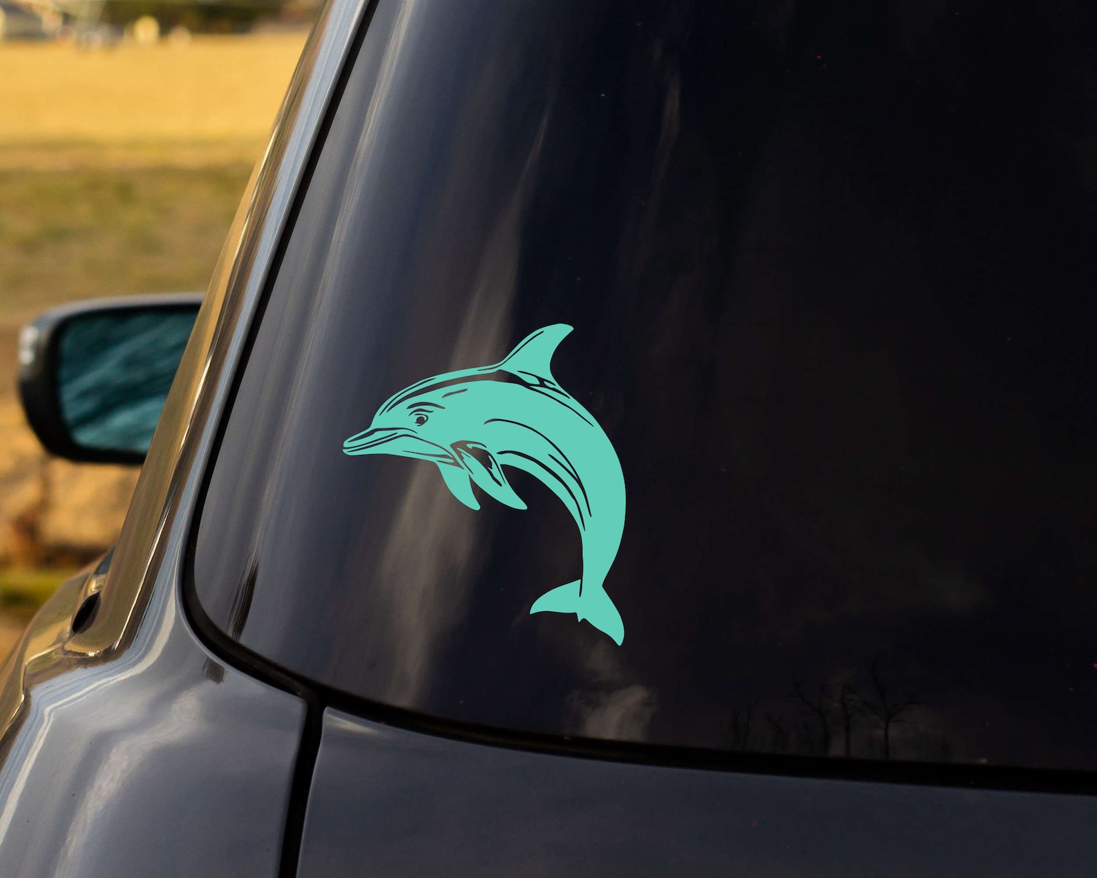 Bottlenose Dolphin Decal Ocean Theme Art Sticker for Laptop, Car ...