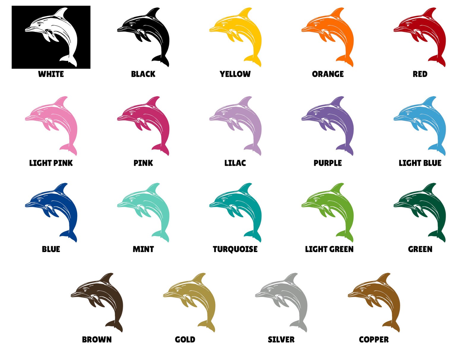 Bottlenose Dolphin Decal Ocean Theme Art Sticker for Laptop, Car ...