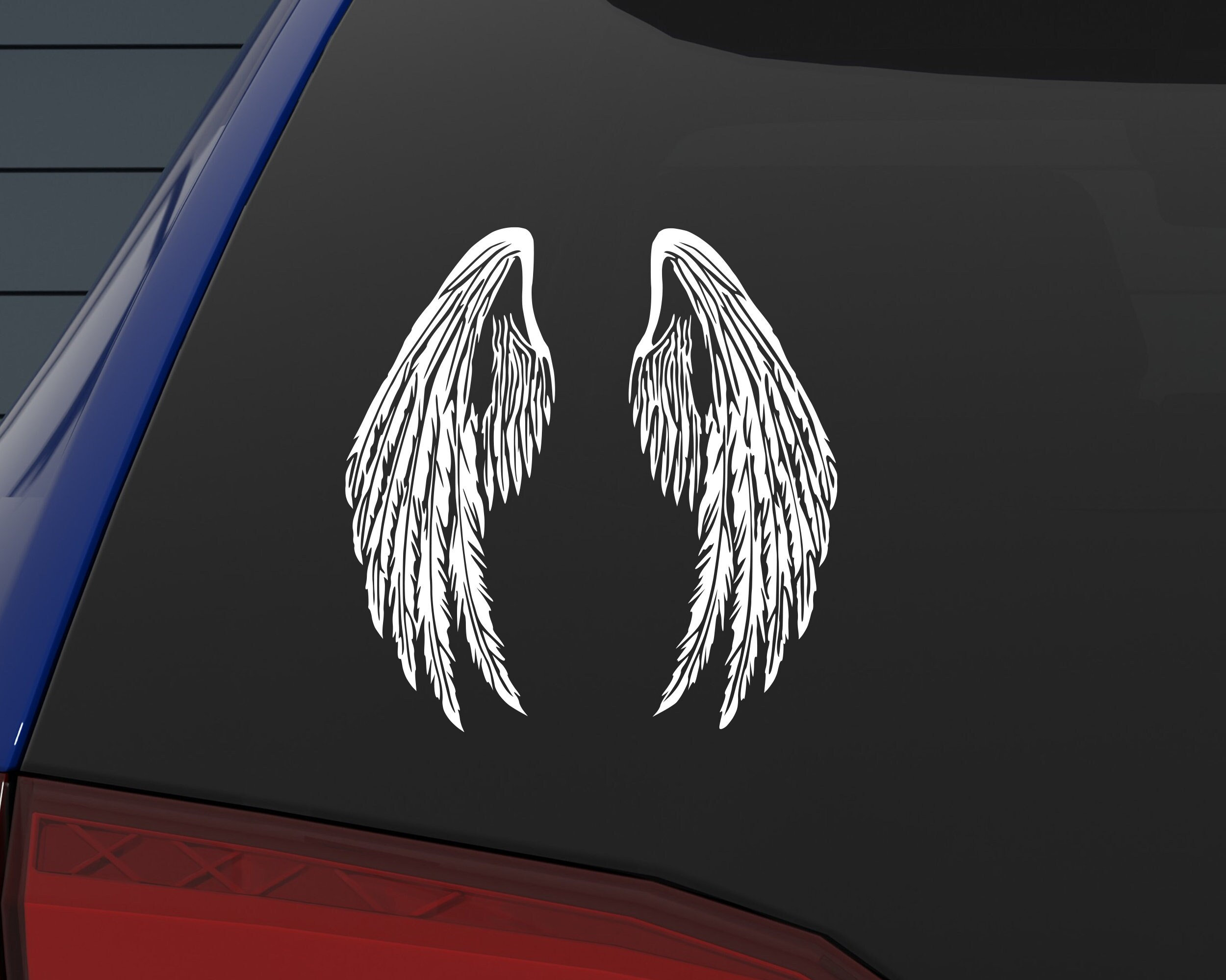 Angel Wings Decal Unique Vinyl Art Sticker for Car, Window, Laptop ...