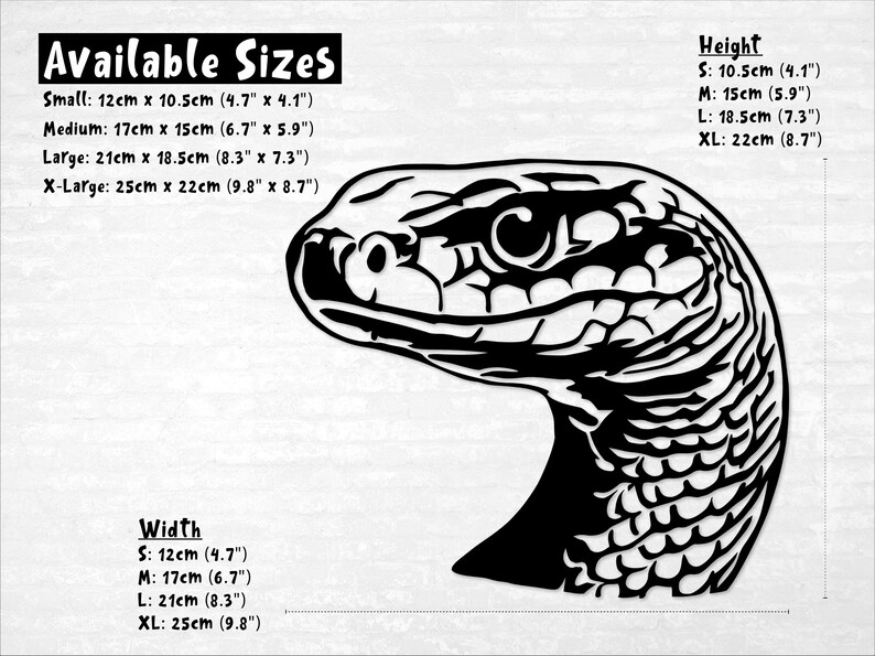 Snake Decal Reptile Silhouette Vinyl Art Sticker for Laptop, Car Window ...