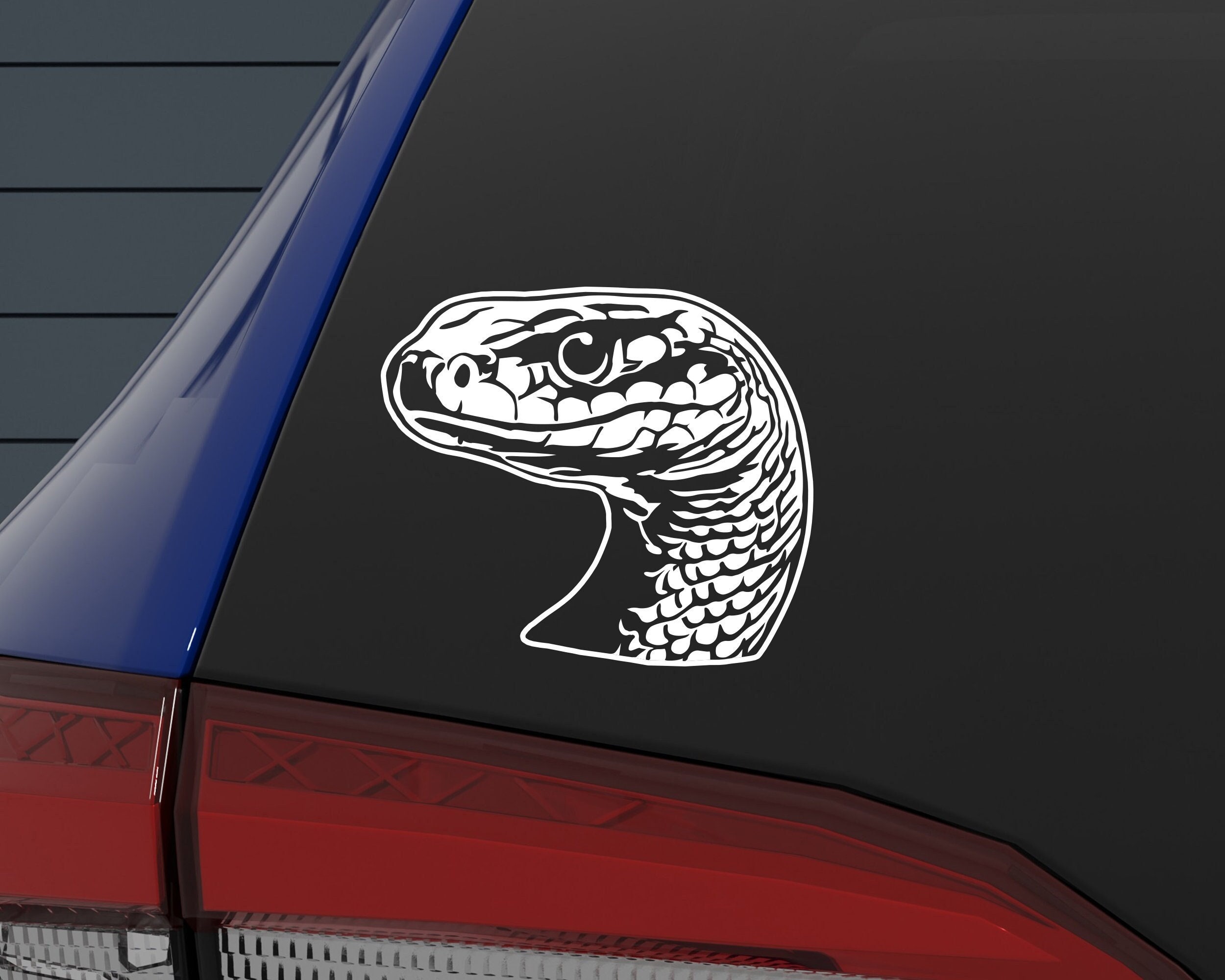 Snake Decal Reptile Silhouette Vinyl Art Sticker for Laptop, Car Window ...
