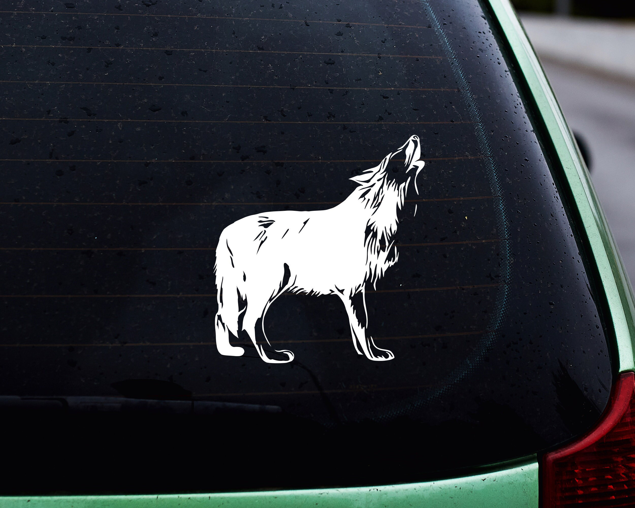 Howling Wolf Decal Dire Wolf Vinyl Art Sticker for Car, Window, Laptop ...