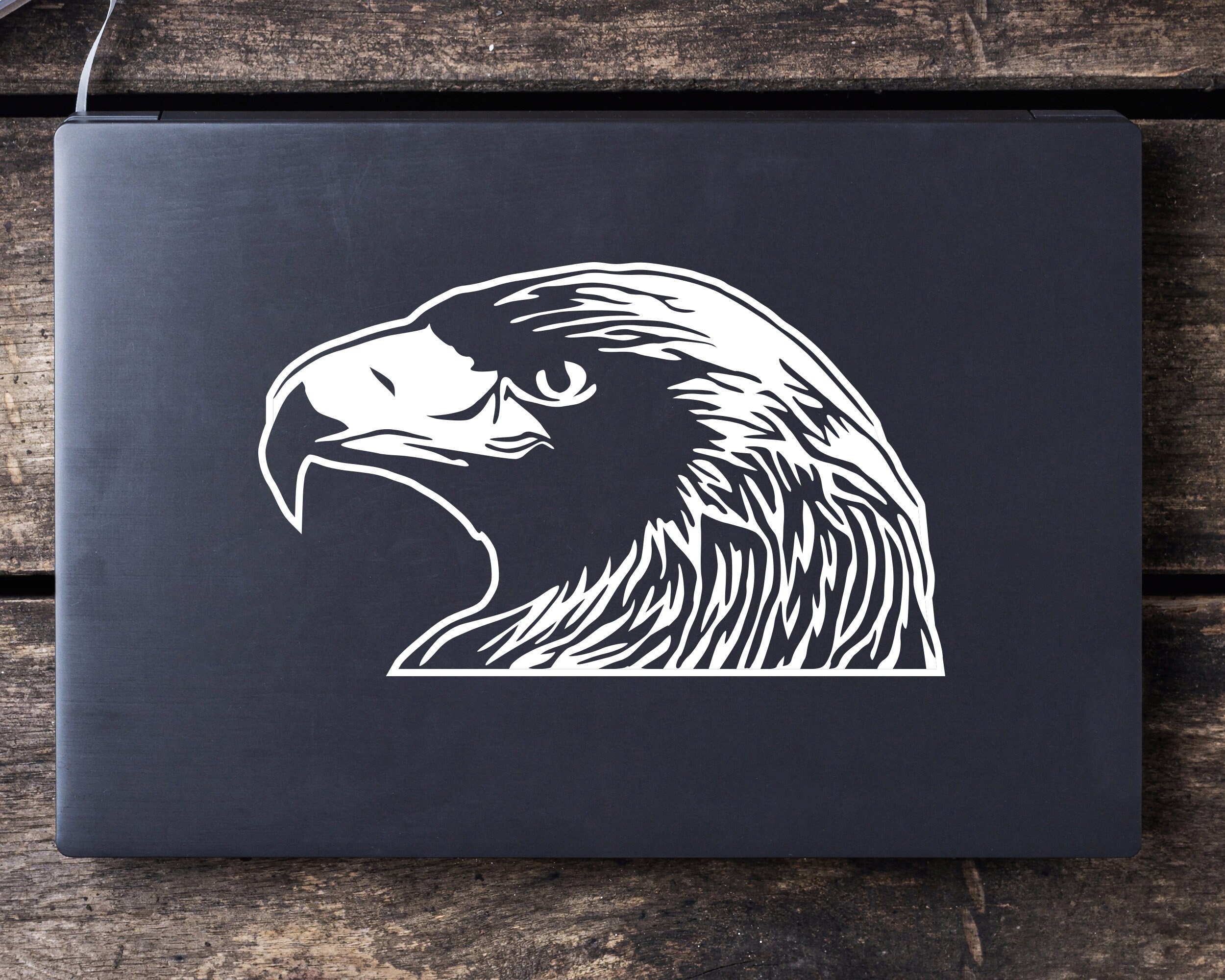 Bald Eagle Decal Eyecatching Vinyl Art Sticker for Laptop, Car Window ...