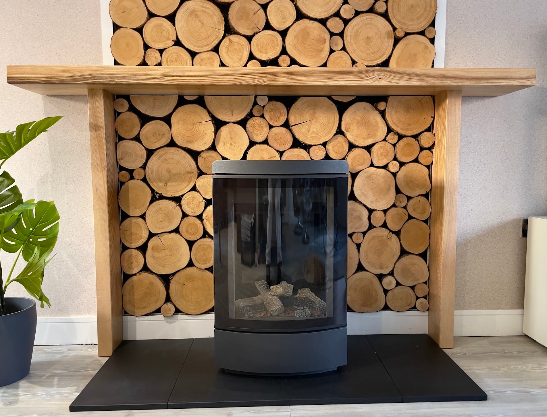 Chunky Log Slices to Create a Faux Log Stack. FREE SHIPPING. Natural ...