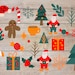 Christmas Clipart ,clip Art Set of Santa, Wreath,holly,, Christmas, Elf ...