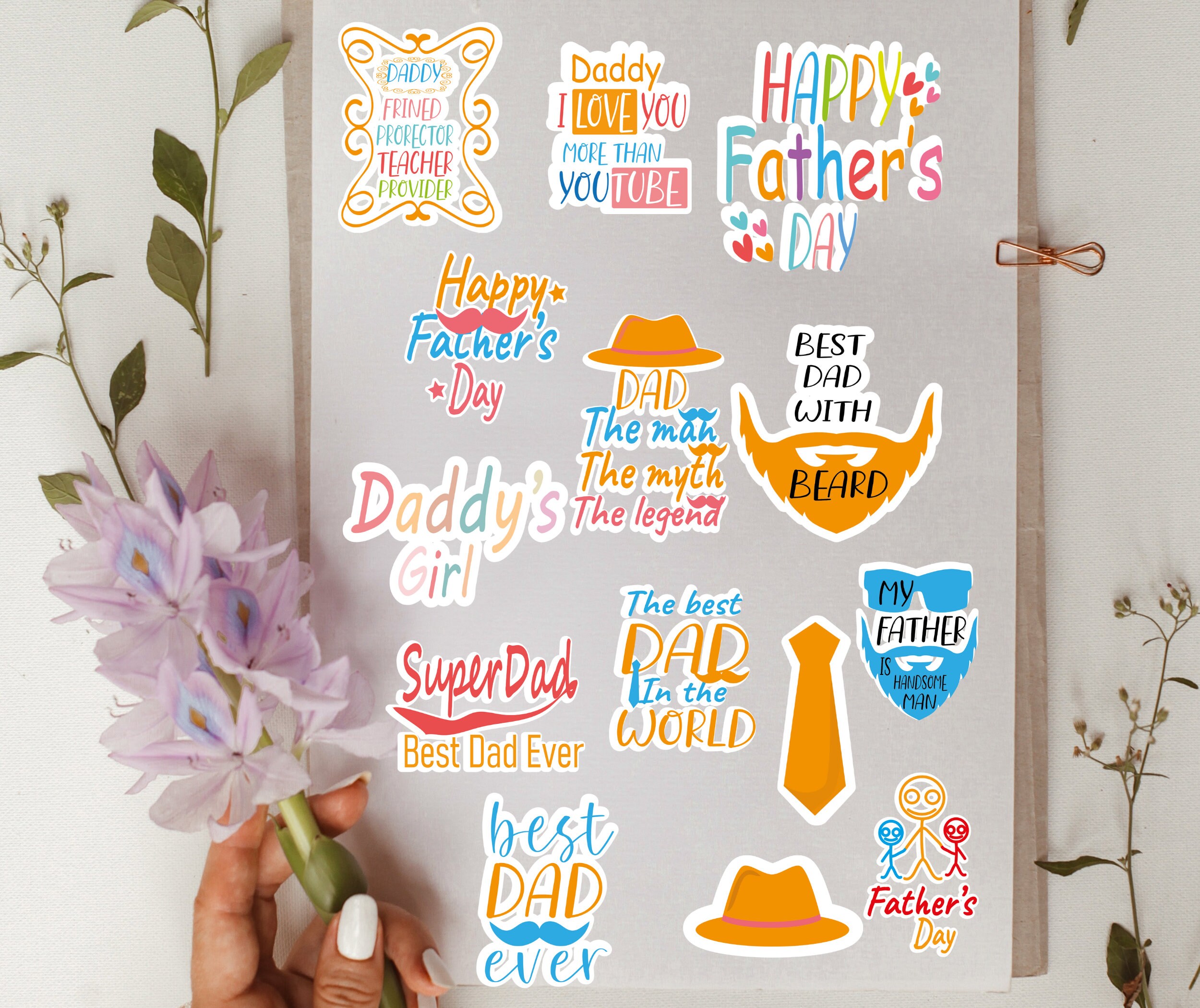 Father's Day SVG STICKERS, Bundle, Dad Svg,daddy, Best Dad,whiskey ...