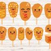 Kawaii Corn Dog Clipart - Cute Corndog Clipart Set - Corndogs Clipart ...