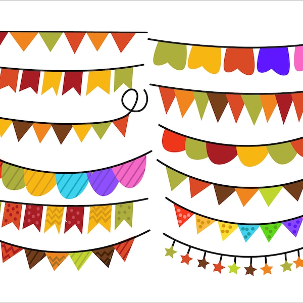 Autumn Bunting - Etsy