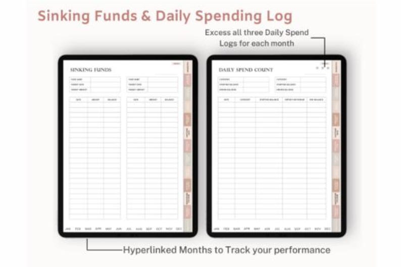 Digital Financial Budget Planner,finance Tracker, Goodnotes Planner ...