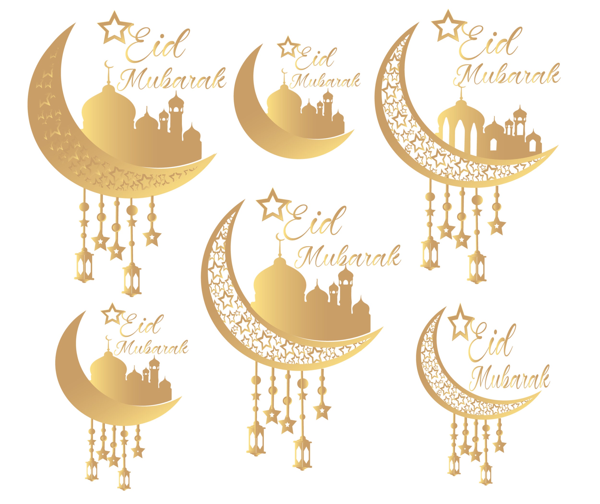 Eid Mubarak Svg Bundle, Ramadan Eid Islamic Cut Files, Eid Mubarak SVG ...