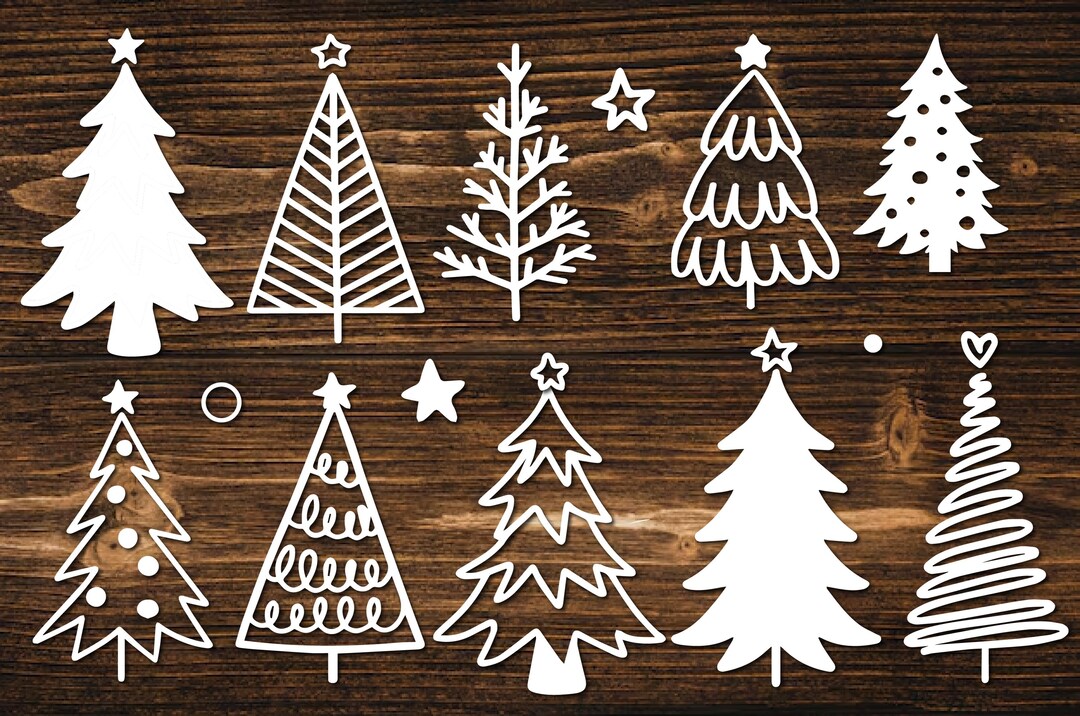 Christmas Tree Svg Bundle,christmas Svg, Paper Cut Christmas Ornament ...