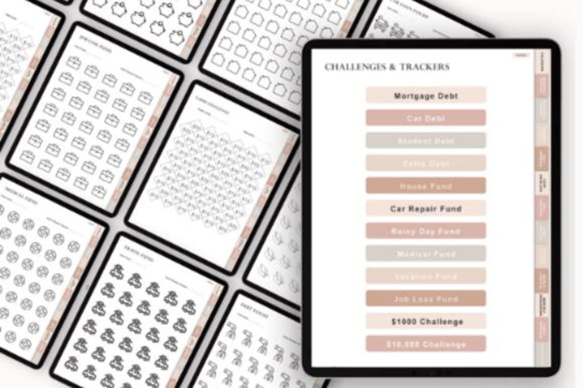 Digital Financial Budget Planner,finance Tracker, Goodnotes Planner ...