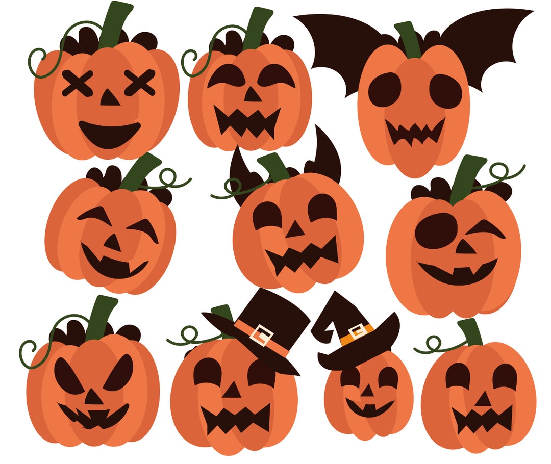 Cute Halloween Clipart -pumpkins Clipart ,halloween Pumpkins Clipart ...
