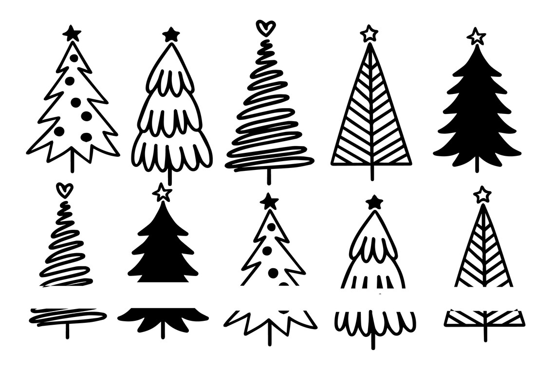 Christmas Tree Svg, Christmas Svg, Christmas Split Tree Svg,christmas ...