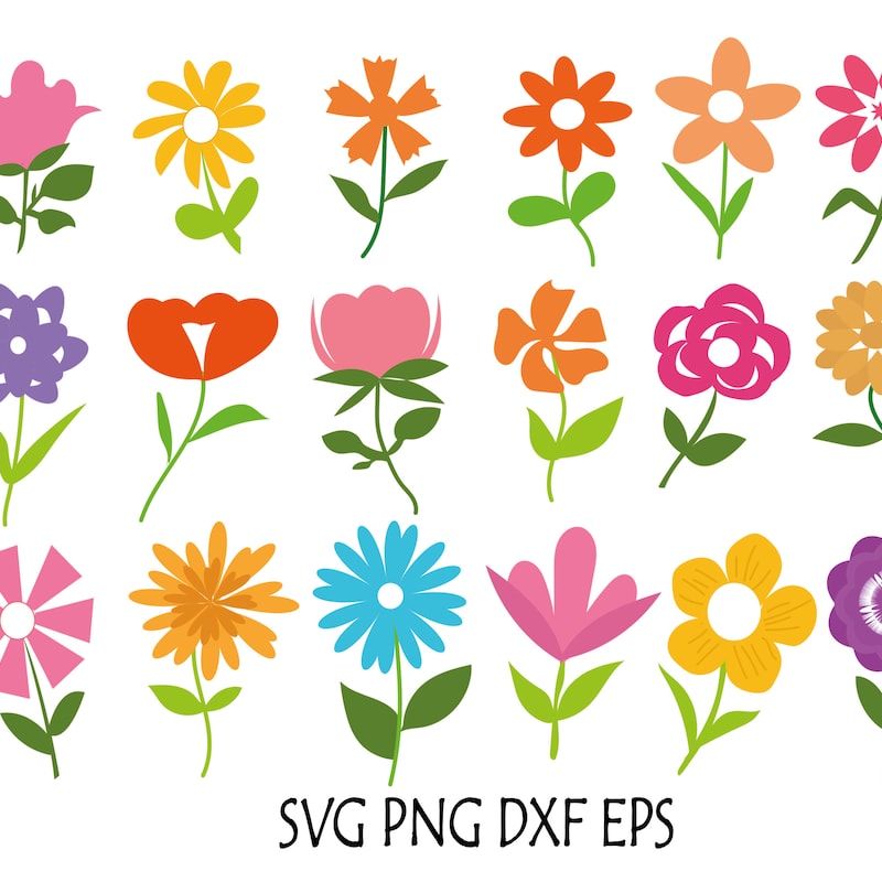 Flower Svg - Etsy