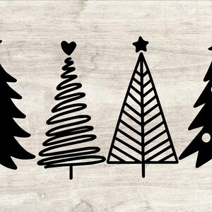 Christmas Tree Svg Bundle,christmas Tree Svg,christmas Clipart ...