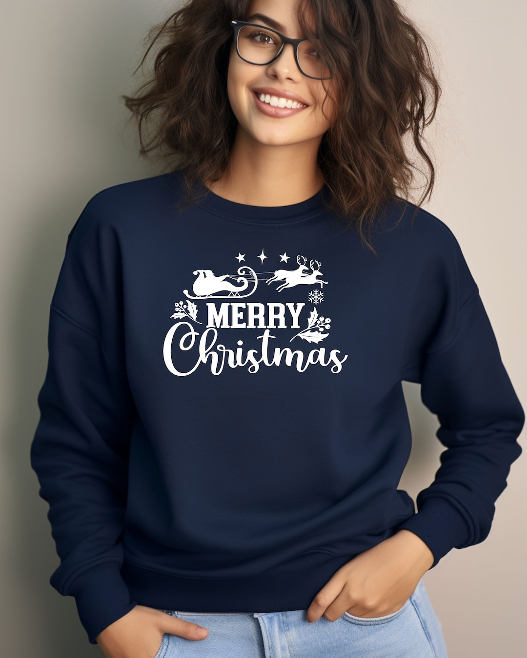 Merry Christmas Sweater Christmas Holiday Sweatshirt Christmas Sweater ...