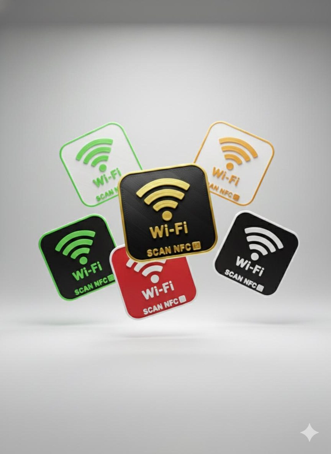 NFC Wifi Smart Hub With Magnets - One-touch Password Sharing ...