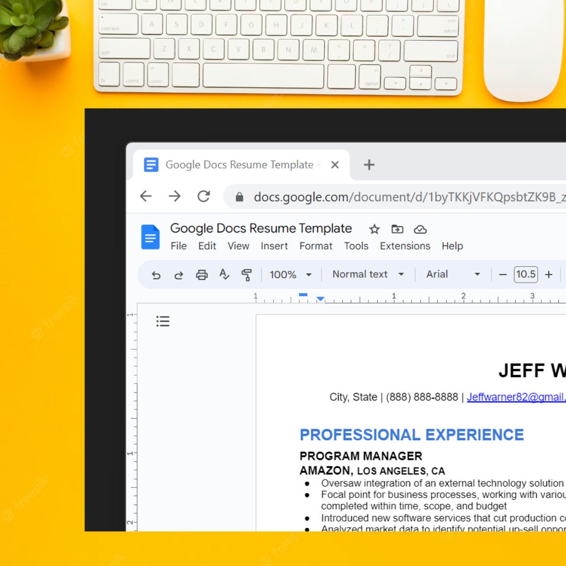 Google Docs Resume Template - Etsy