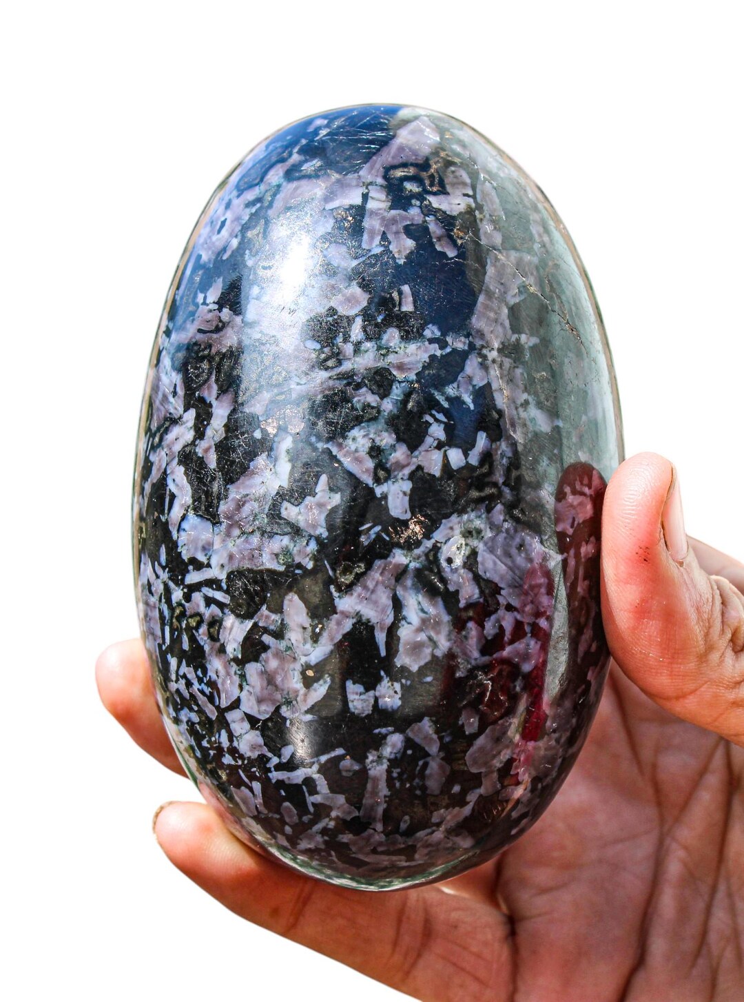 Heart Chakra Blue Indigo Gabbro Crystal Lingam Chakra Balancing ...