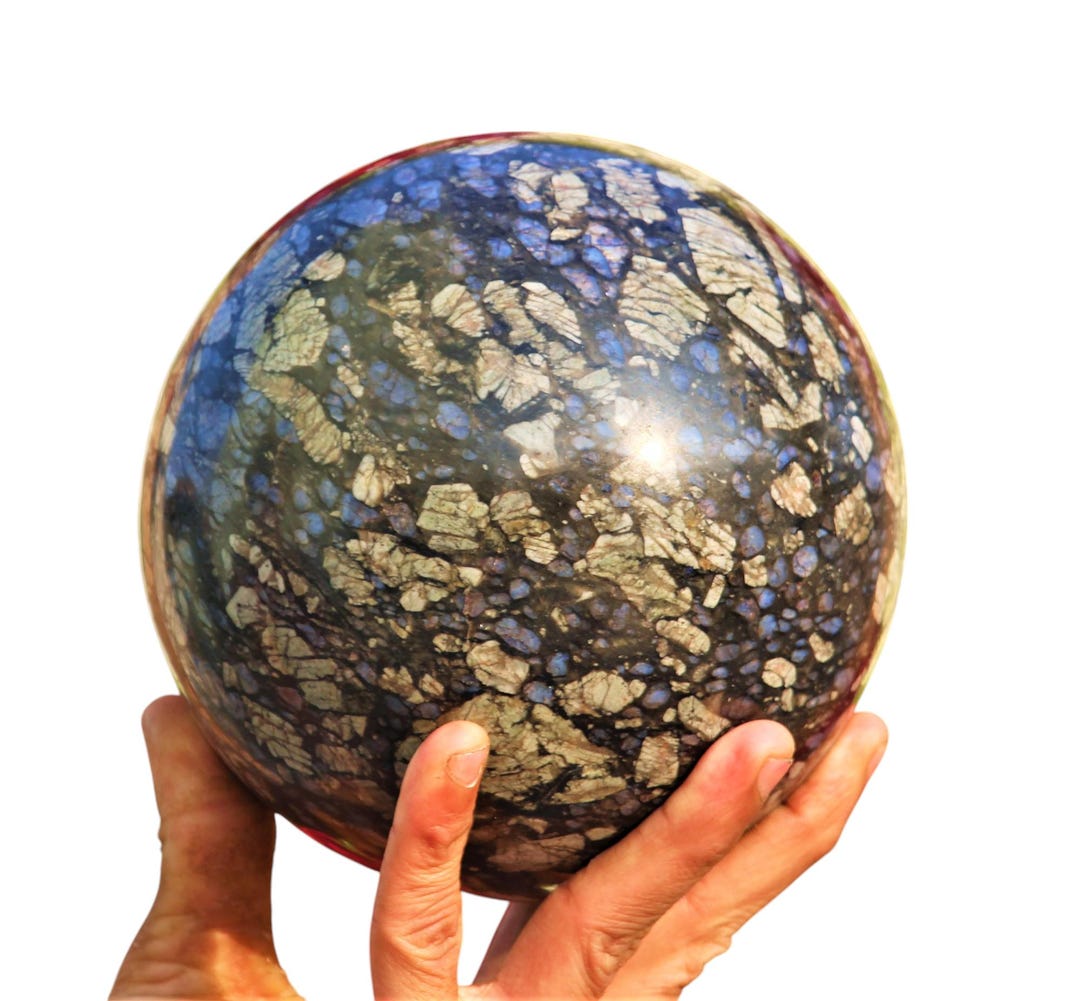 Chakra Balancing Blue Que Sera Crystal Sphere Natural Llanite Quartz ...