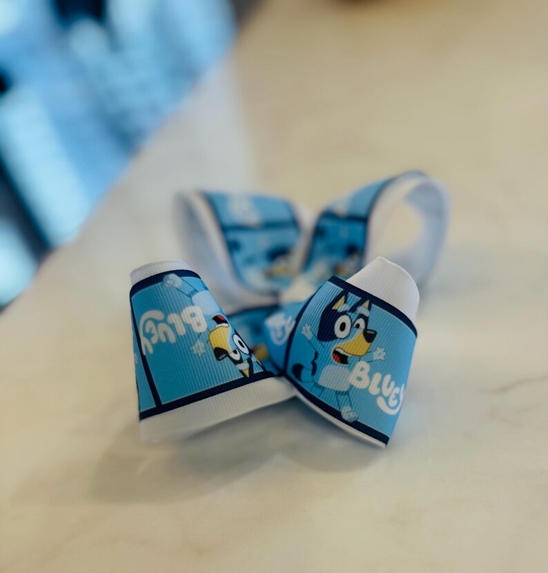 Bluey Layered Boutique Hair Bow - Etsy
