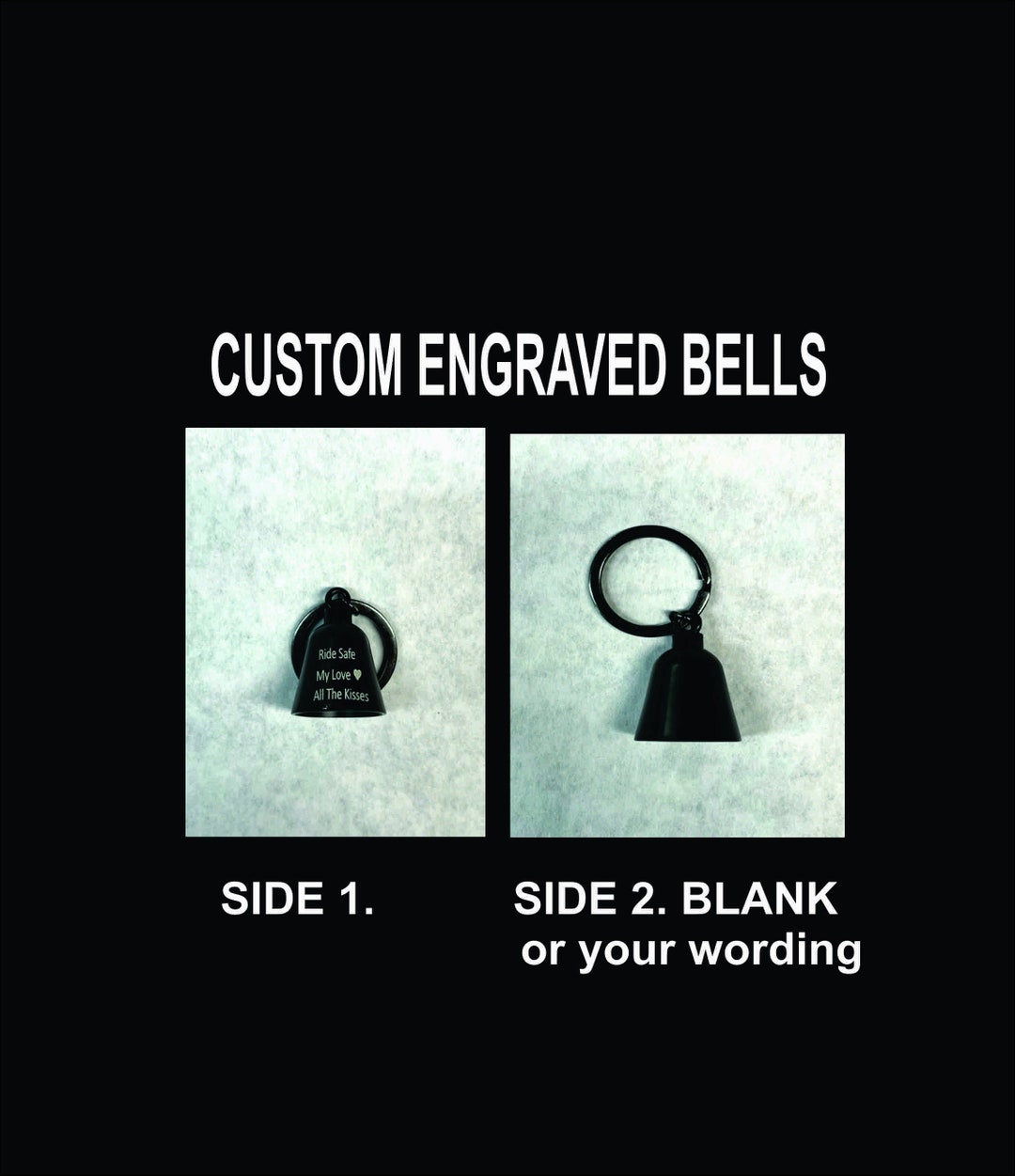Biker Bell Custom Engraved Gremlin Bell - Etsy