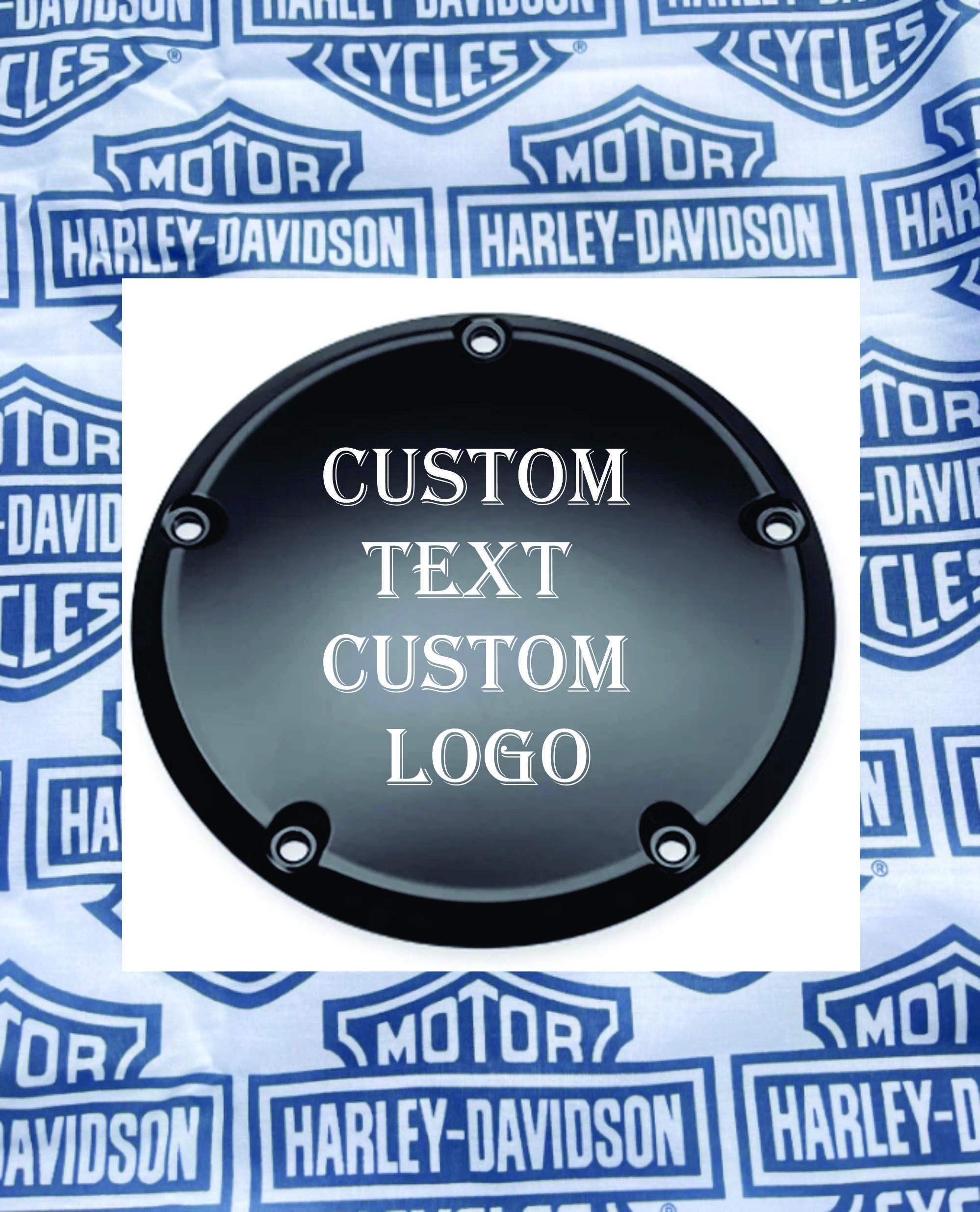 Harley Custom Made Derby Cover Your Text or Logo, Twin Cam , Milwaukee ...