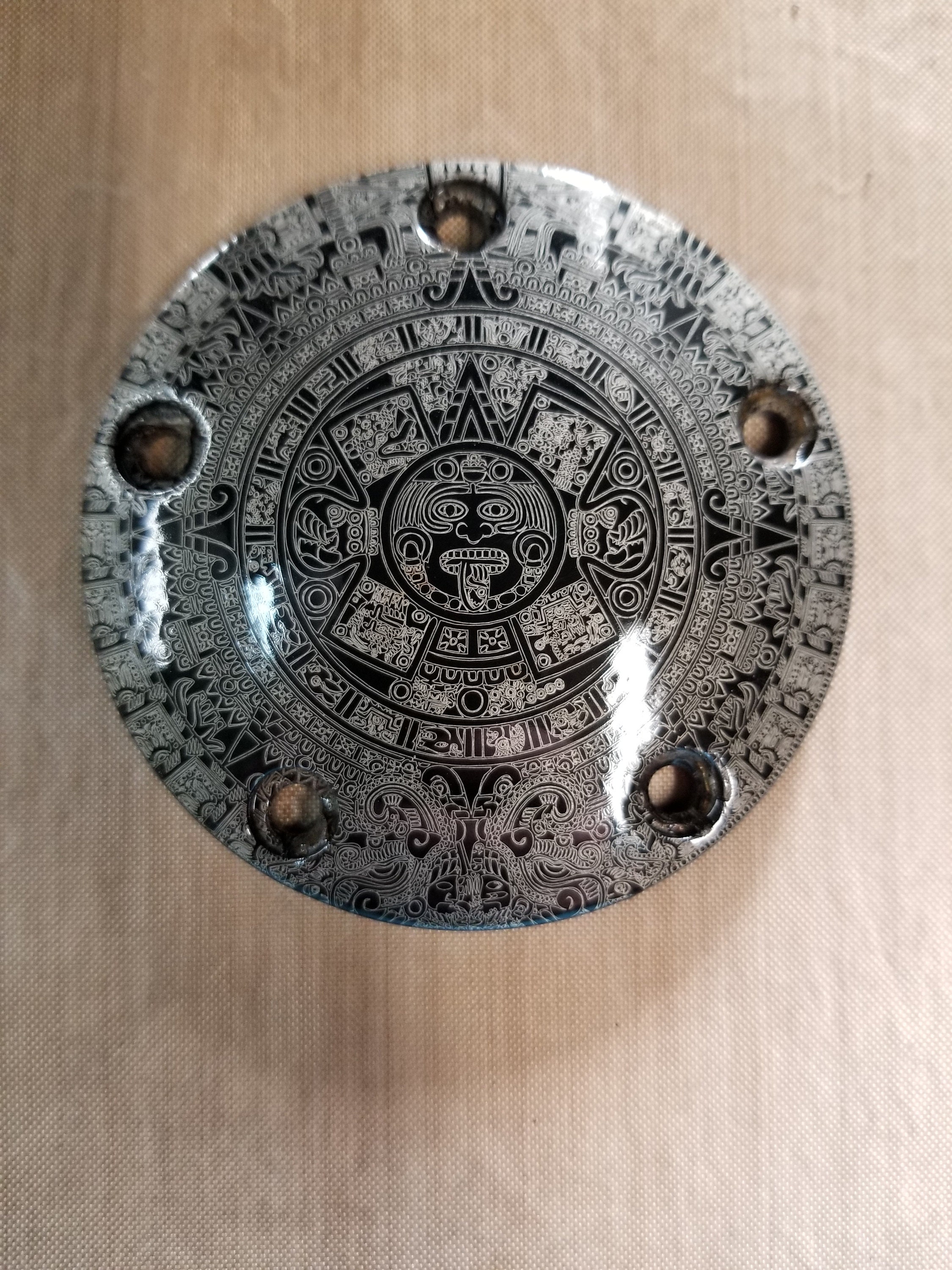 Harley Davidson Aztec Calendar Custom Engraved Derby Covers - Etsy
