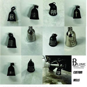 Custom Biker Protector Bells, Engraved With Your Wording, Gremlin Bells ...
