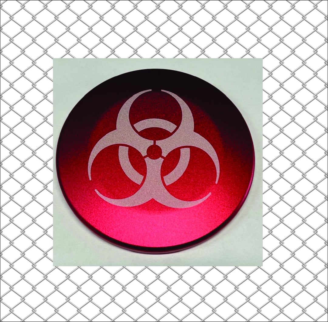 Frisbee Golf Mini Disc Marker Aluminum Biohazard - Etsy