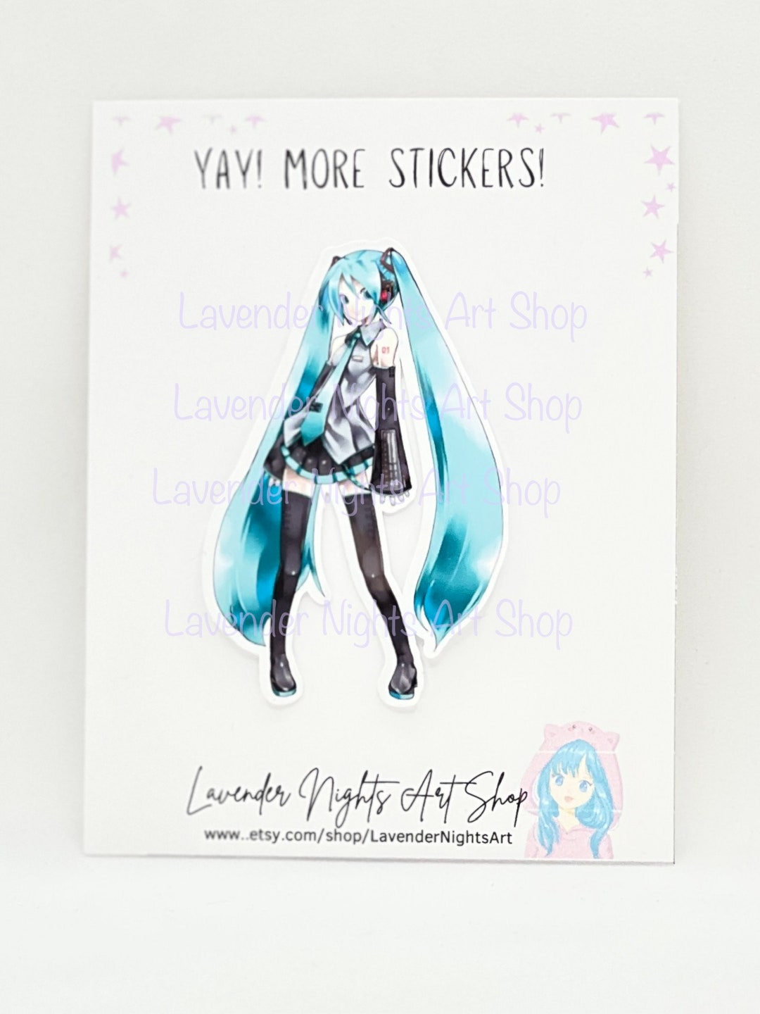 Hatsune Miku Anime Girl Vocaloid Vinyl Sticker - Etsy