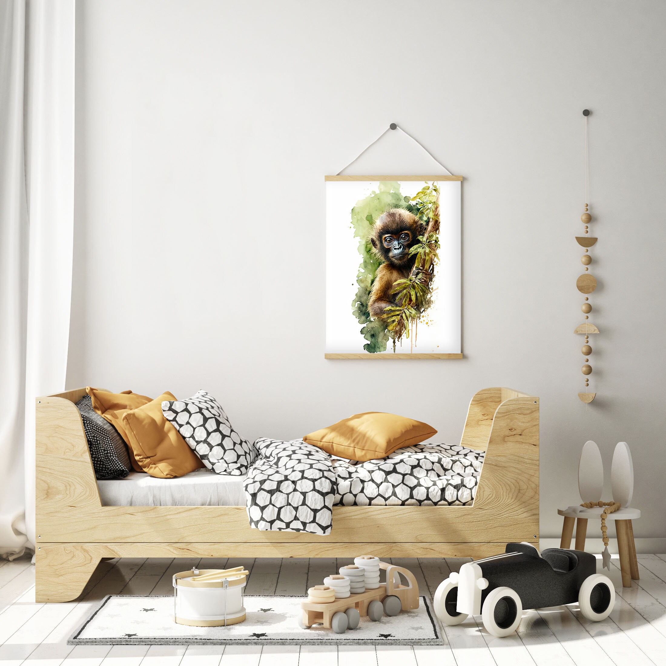 Adorable Baby Howler Monkey – Printable Wall Art for Nursery / Kids ...