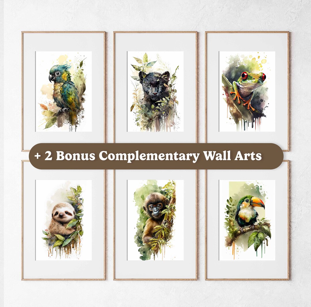 Amazon Rainforest Bundle | 6x Adorable Baby Animals + BONUS – Printable ...