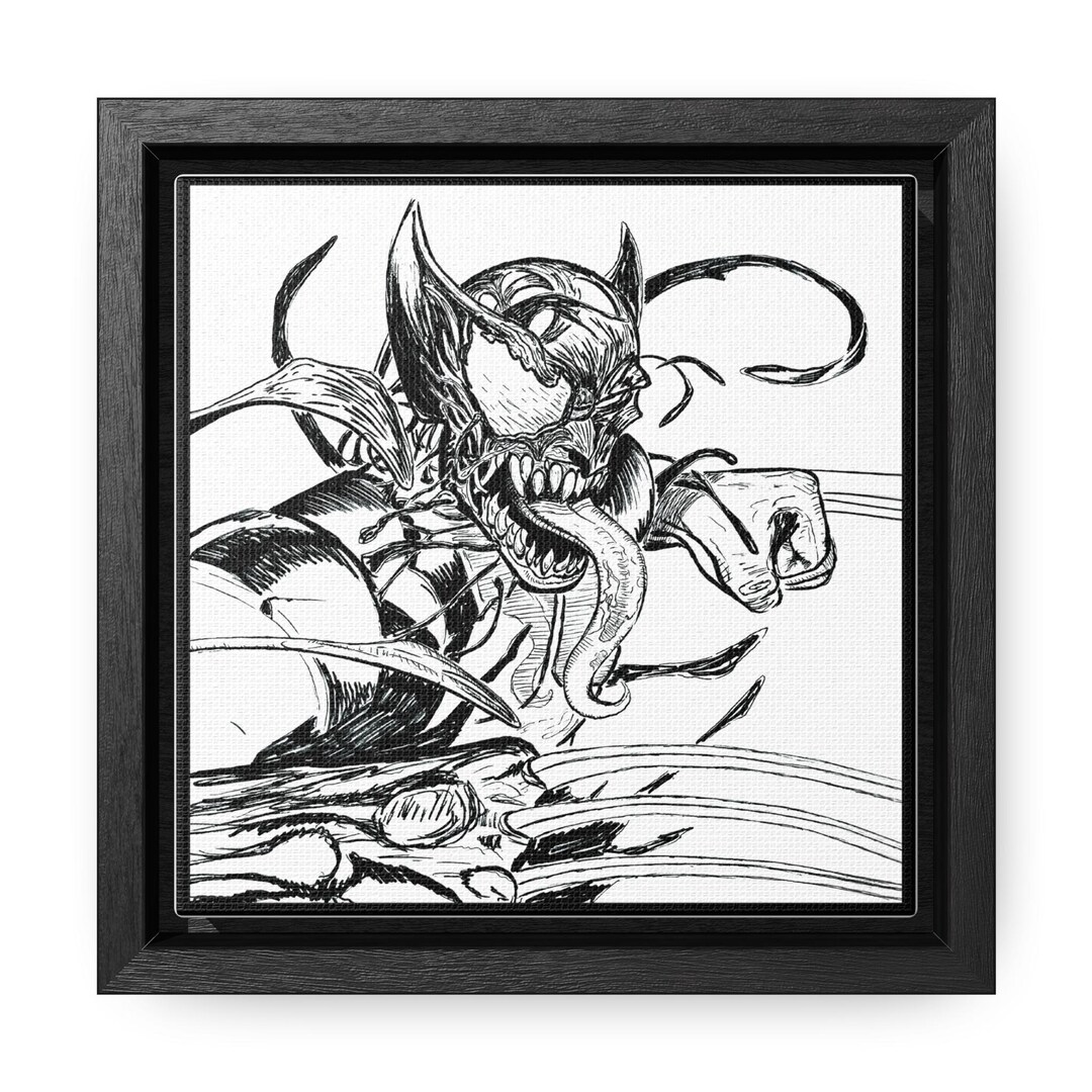 Venomized Wolverine Pen and Ink Canvas - Etsy