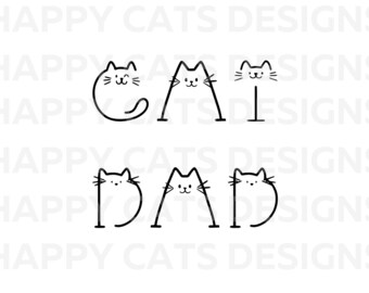 Cat Mom Digital Download SVG PNG JPG Feline Font - Perfect for Cat ...