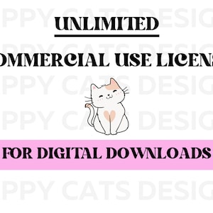 Commercial License for Digital Downloads (designs Purchased Separately ...