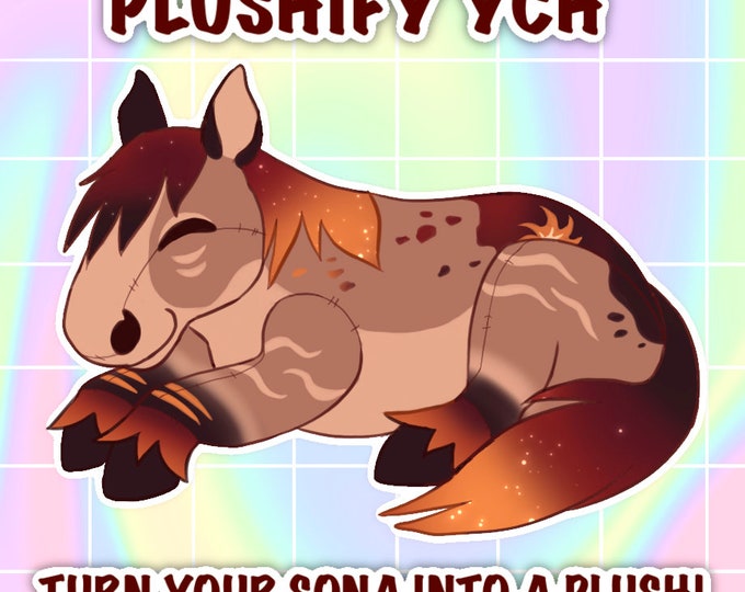 Furry YCH PLUSHIE Plush, Your Character Here Commission, Custom ...